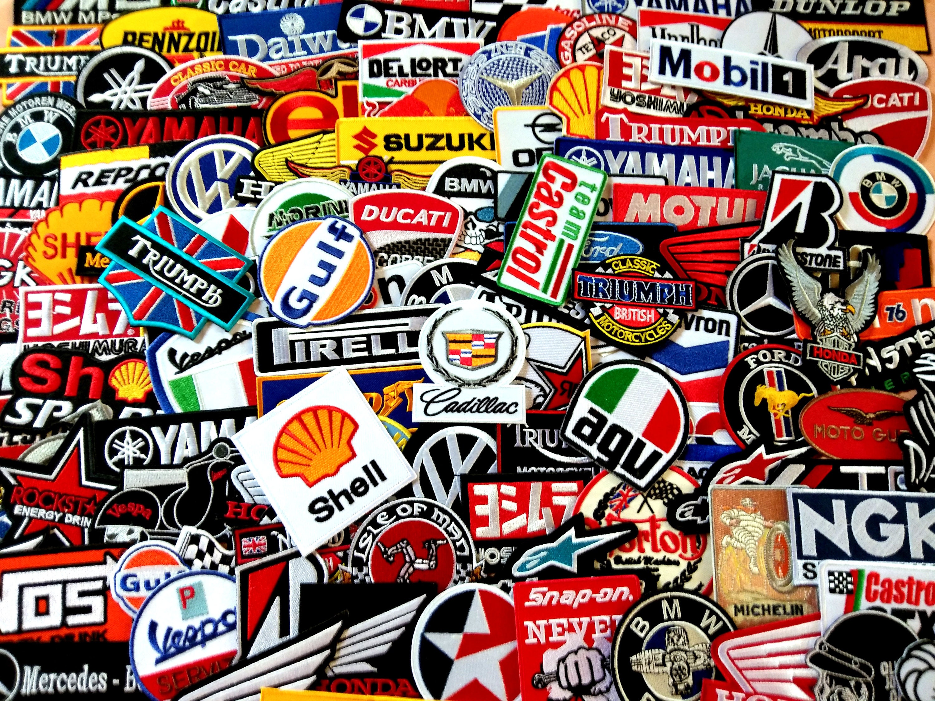 Iron on Patch Wholesale Random Lot of 20 Racing Sport Motogp Motorcycle ...