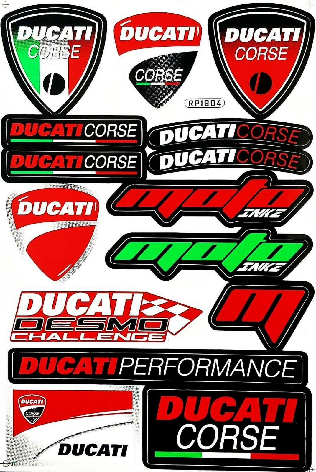 Motorcycle Racing Stickers: Car, ATV, Bike Helmet Decals (5 Sheets) - Etsy