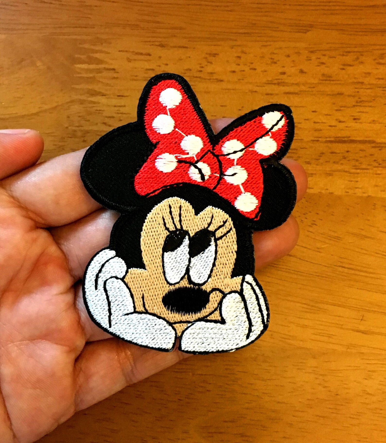 Minnie Mouse Patch Disney Sewing Patch Embroidered Applique - Etsy