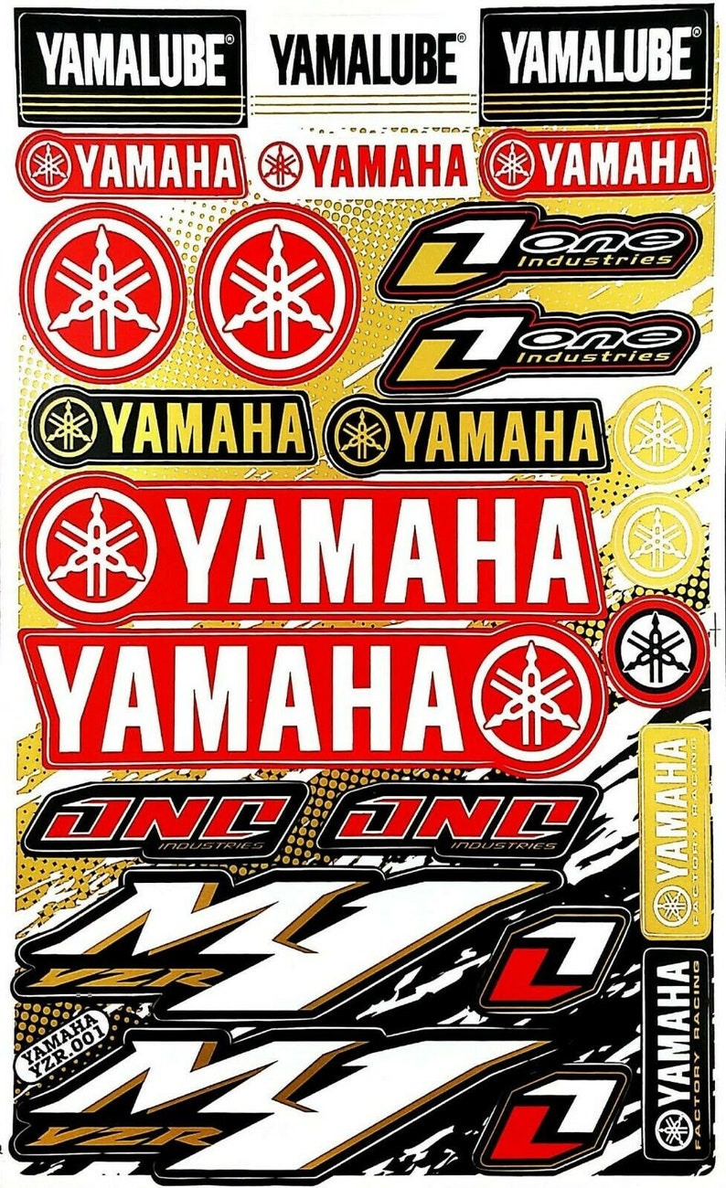 Motorcycle Racing Stickers: Car, ATV, Bike Helmet Decals (5 Sheets) - Etsy