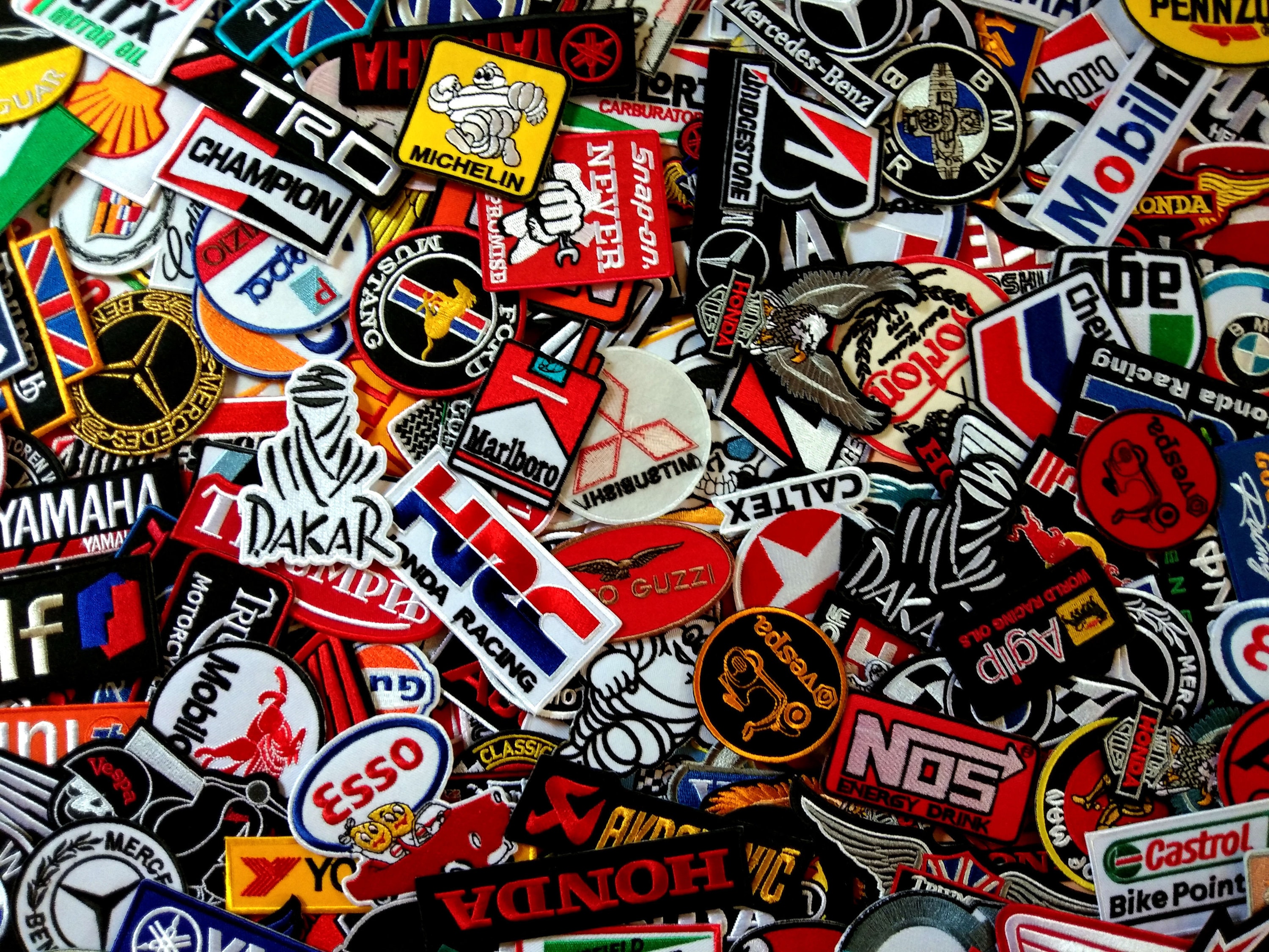 Iron on Patch Wholesale Random Lot of 20 Racing Sport Motogp Motorcycle ...