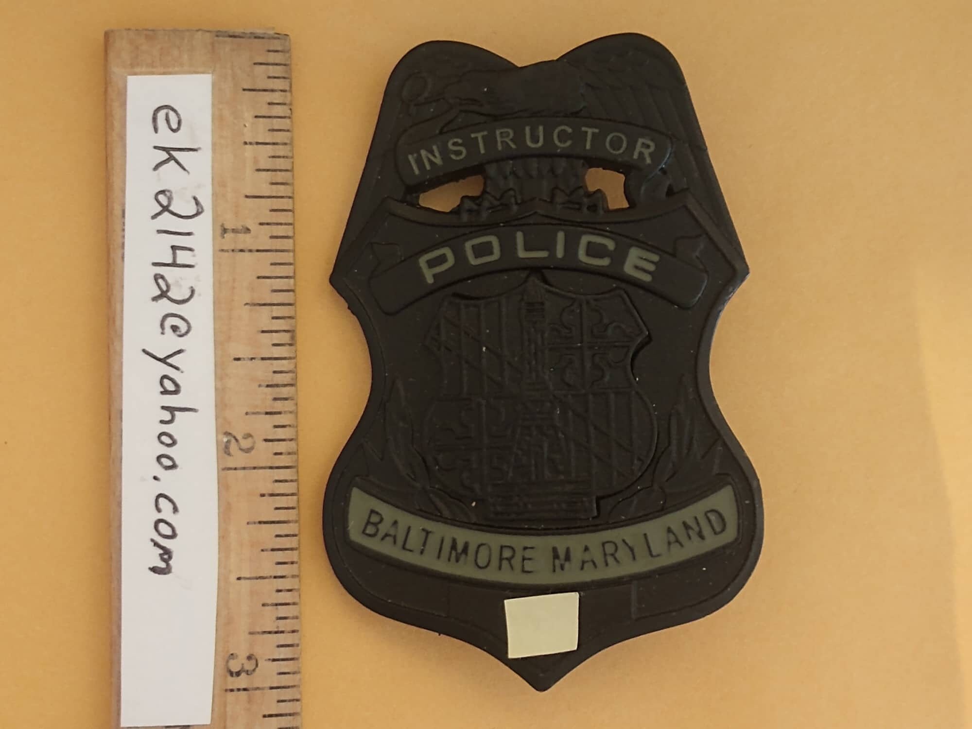 Instructor Police Baltimore Maryland Custom Die Badge | Etsy