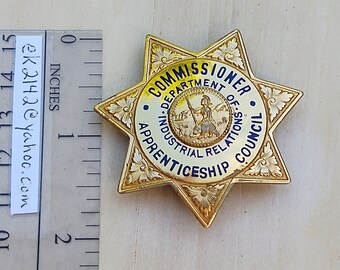 7 Point Star Badge - Etsy