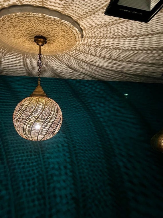 Handmade Moroccan Ceiling Fan Chandelier Lantern Moroccan - Etsy