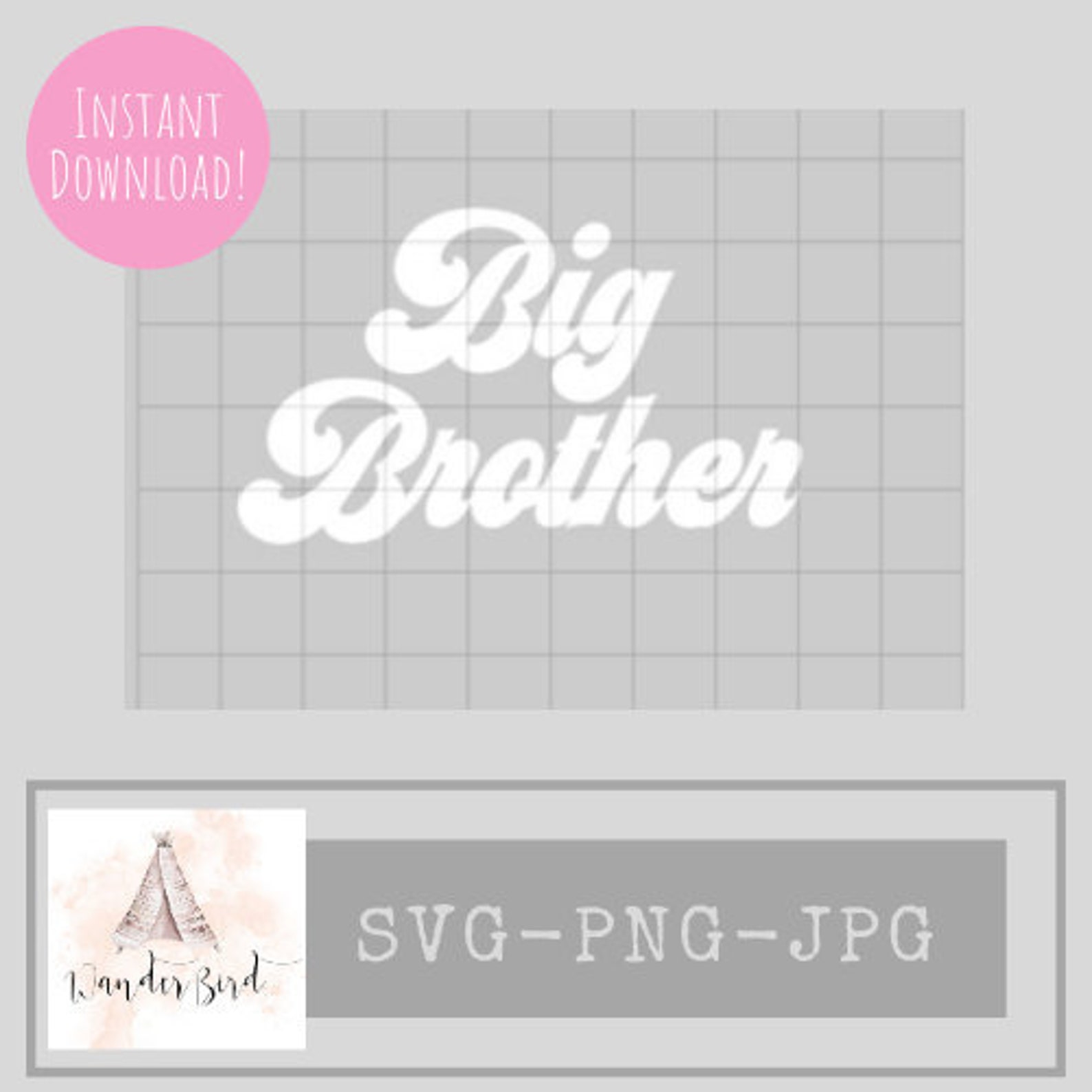 Big Brother Svg Brother Svg Big Brother Designs SVG Promoted to Big ...