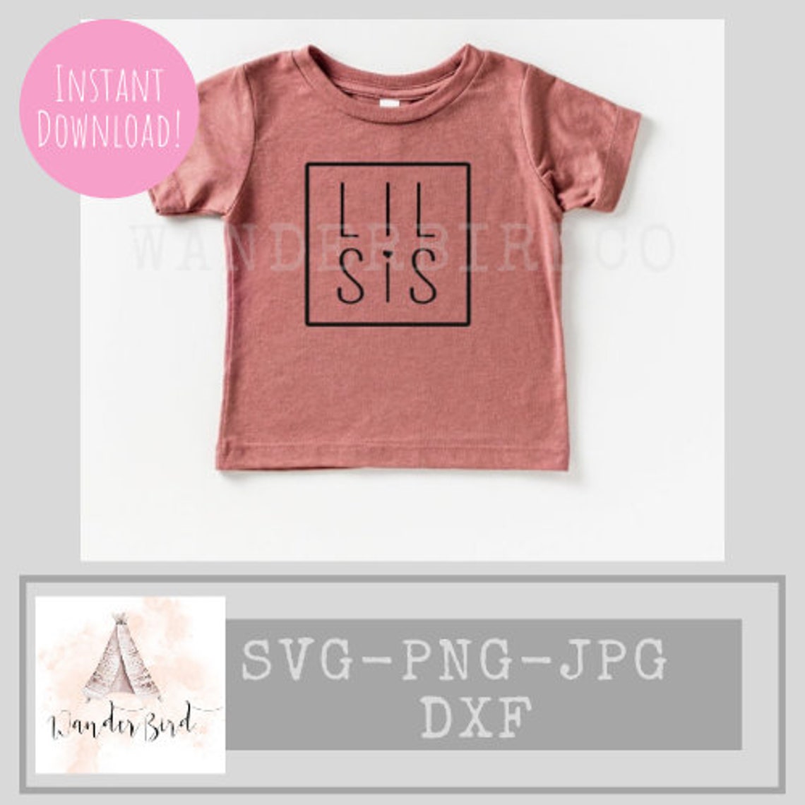 Lil Sis SVG Instant Download little Sister SVG Promoted to Little ...