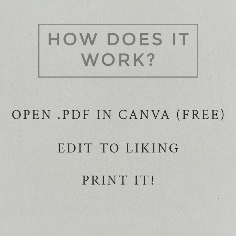 Modern Chic 1-page Menu Template | Editable Canva A4 | Restaurant ...