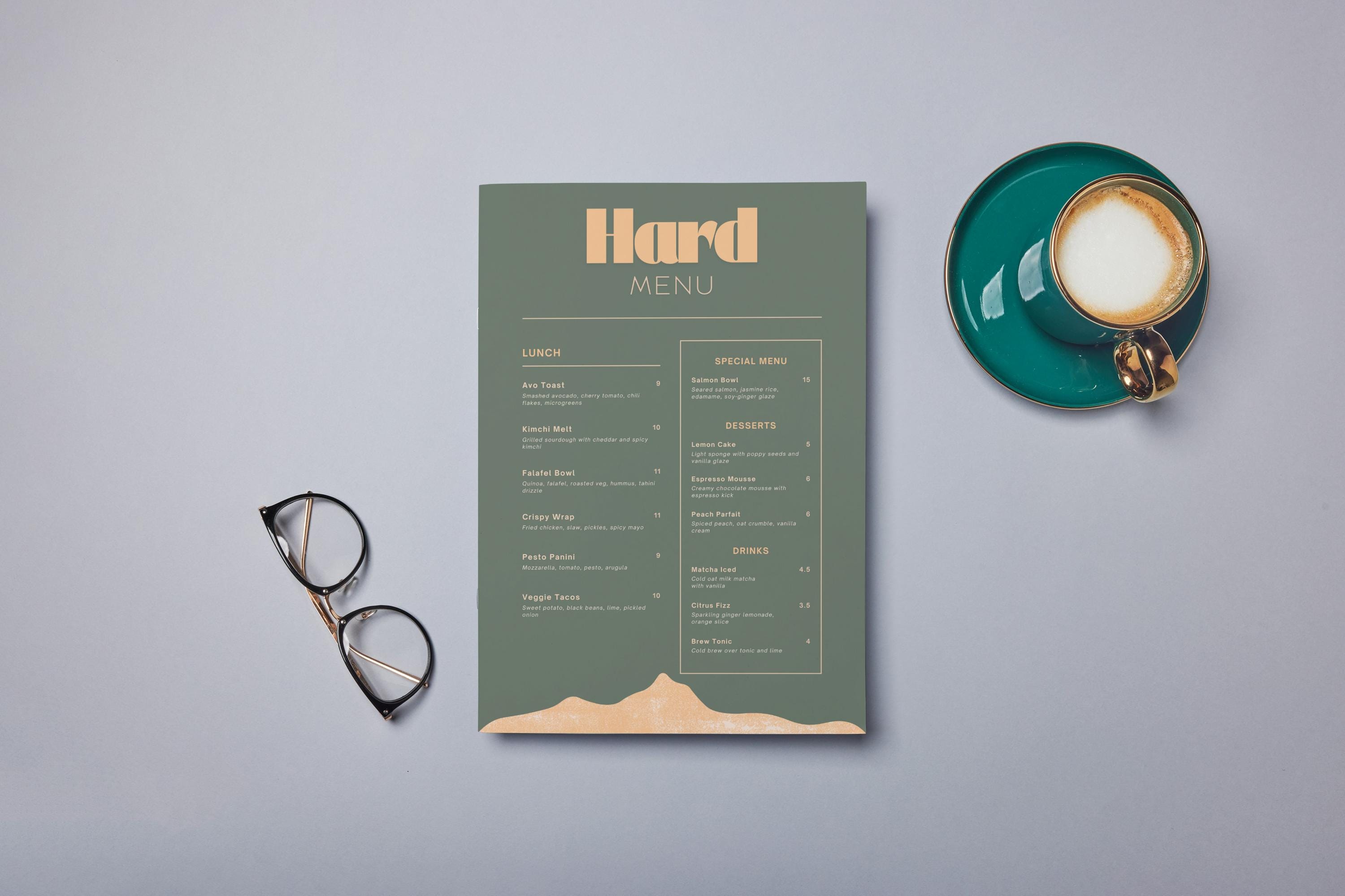 2 Breakfast/ Lunch Menu Templates | Editable CANVA Menu Designs ...