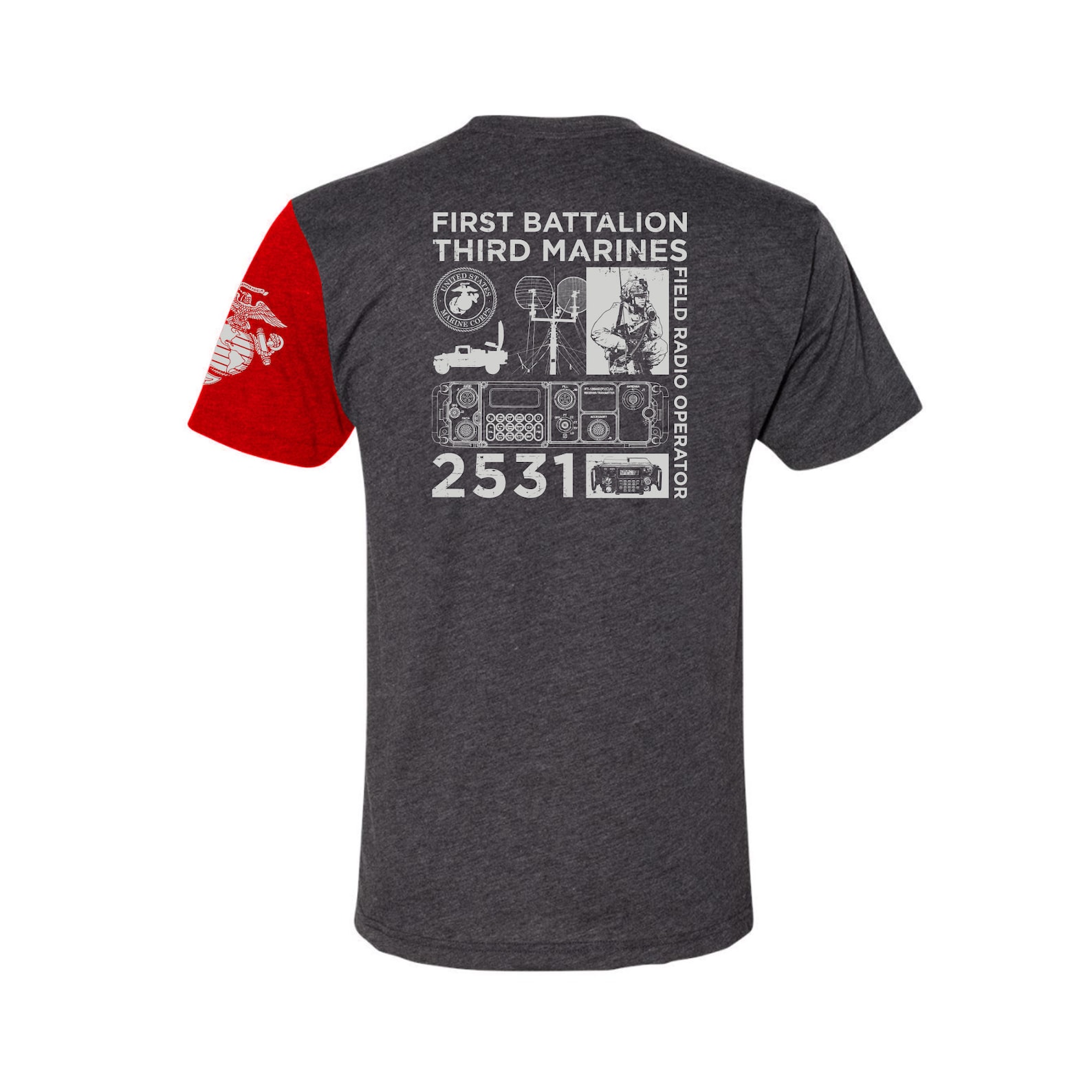 2531 Field Radio Operator - 1st Battalion 3rd Marines - T-shirt - Etsy ...