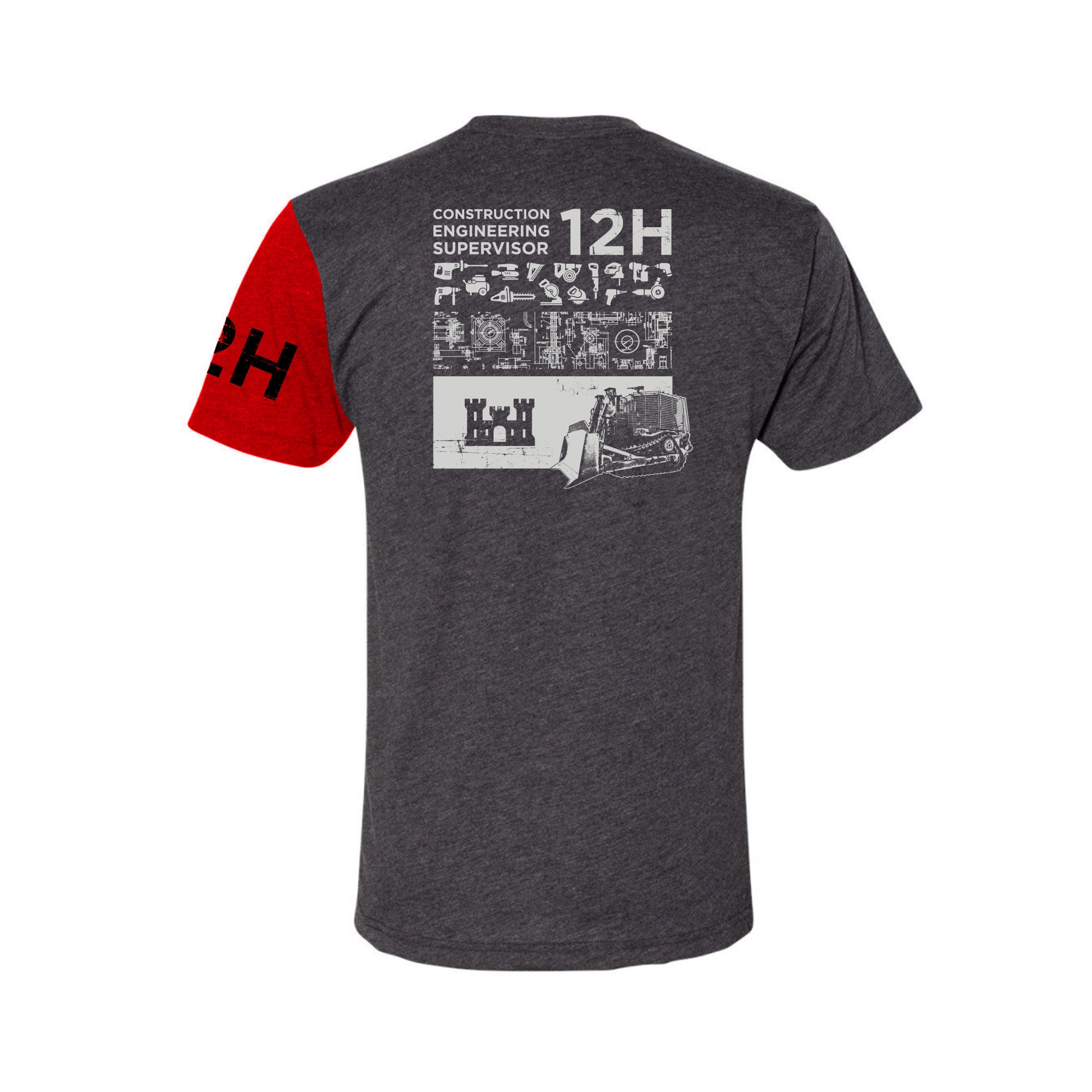 12H Construction Engineering Supervisor army T-shirt - Etsy