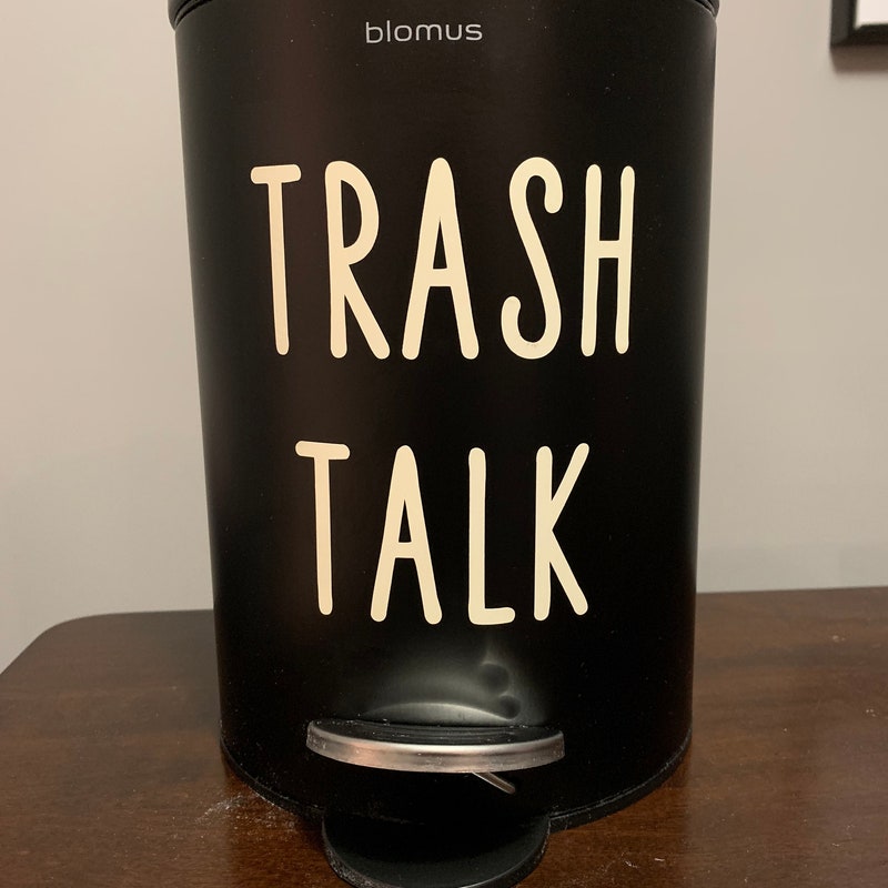 Trash Can Decal - Etsy