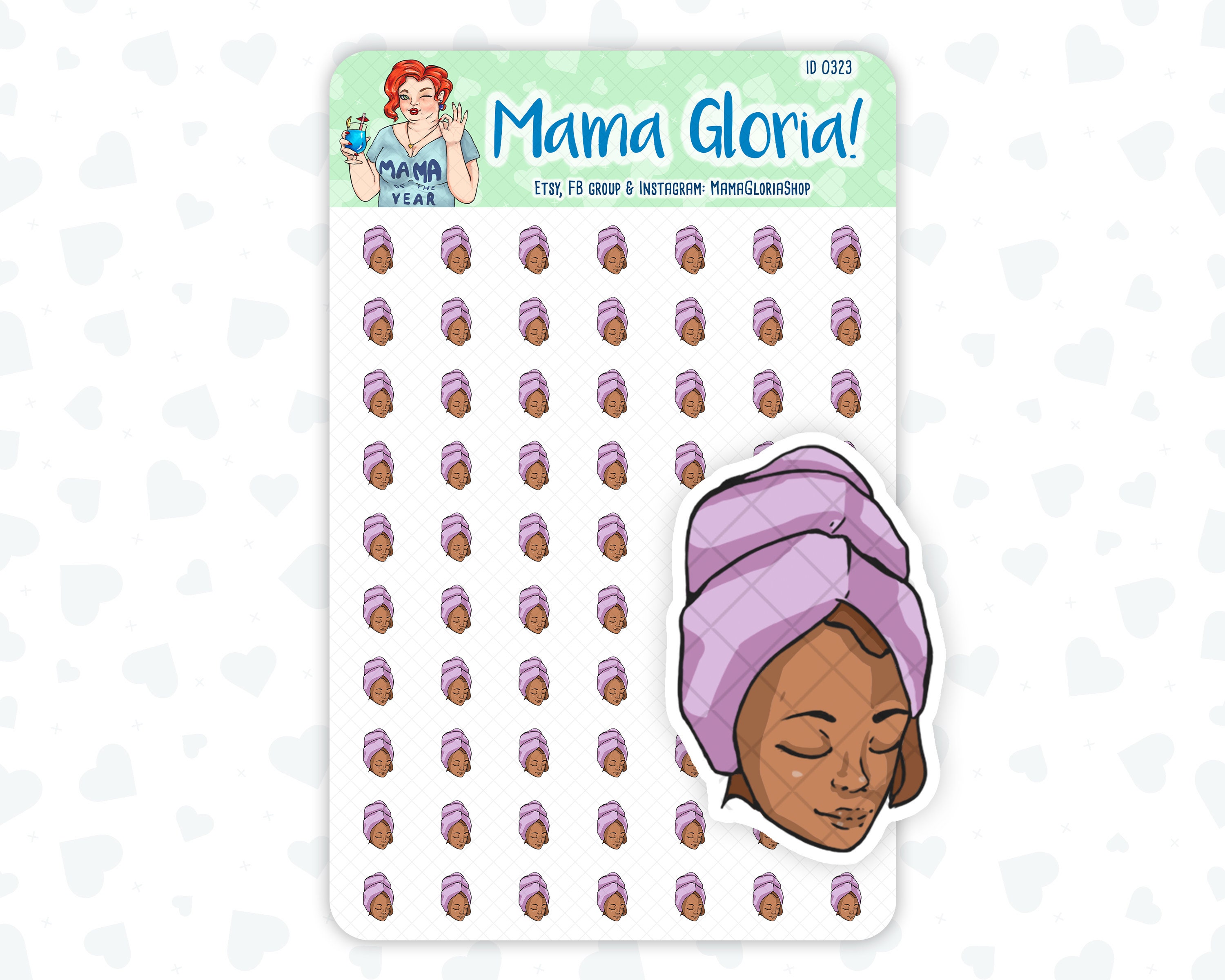 Washing Hair Stickers for Planners ID 0033/0560/0323 - Etsy