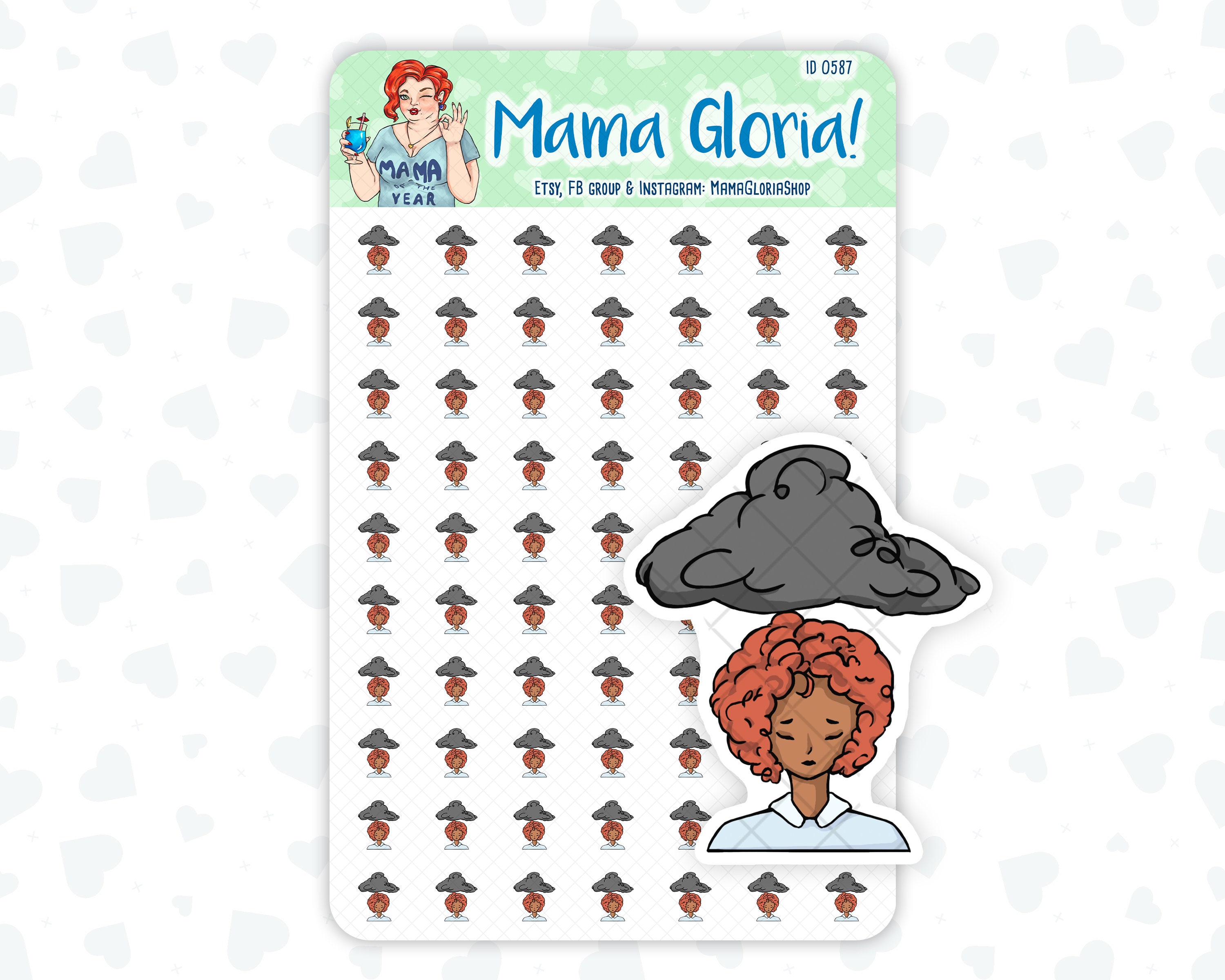 Bad Mood Days Stickers for Planners ID 0246/0586/0587 - Etsy