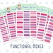 Full Box Lined Stickers for Planners - Etsy