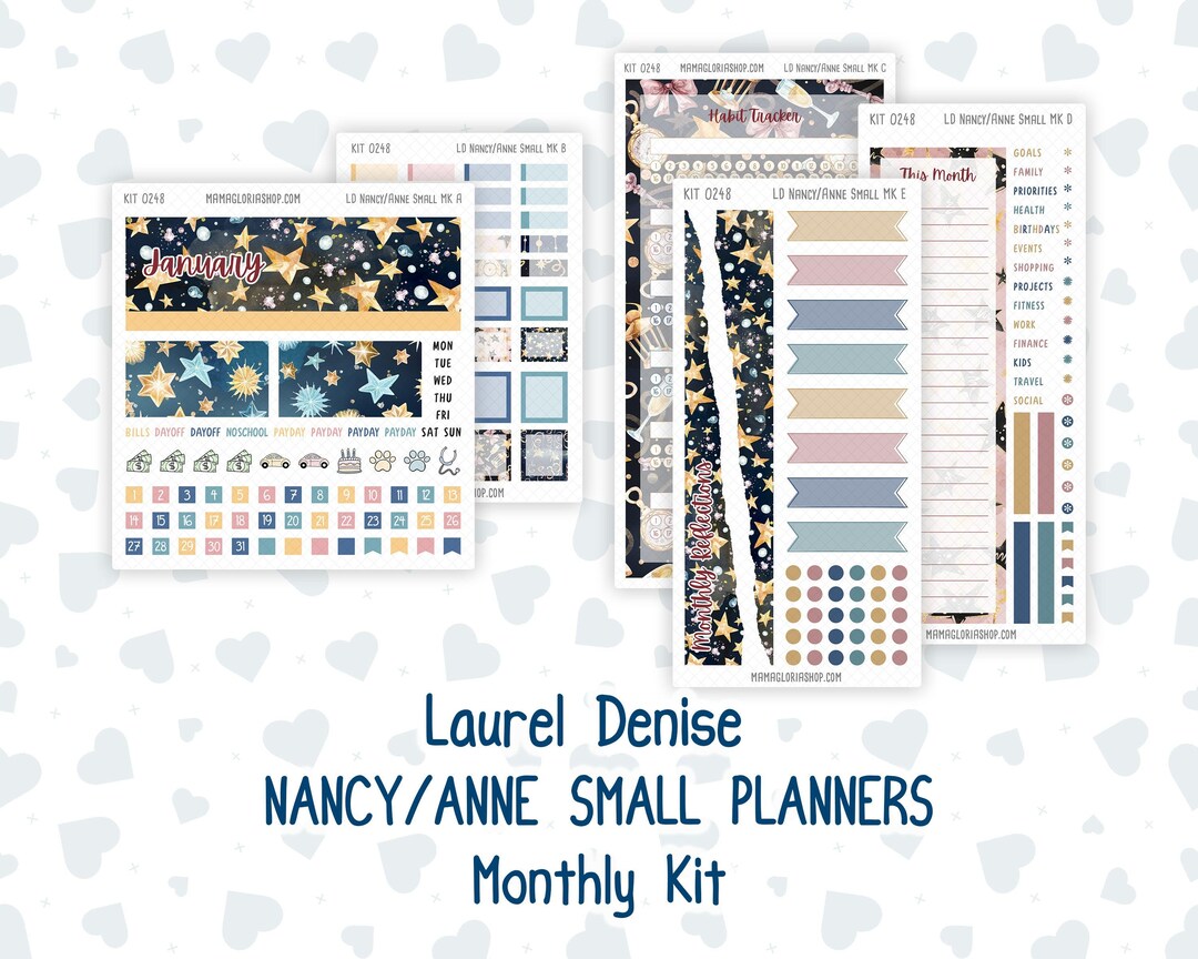 Kit 0248 - Laurel Denise Nancy/anne Small - Monthly Kit - January ...