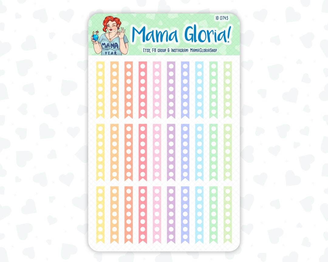 Checklist Strip - Checkbox - Stickers for Planners - Etsy