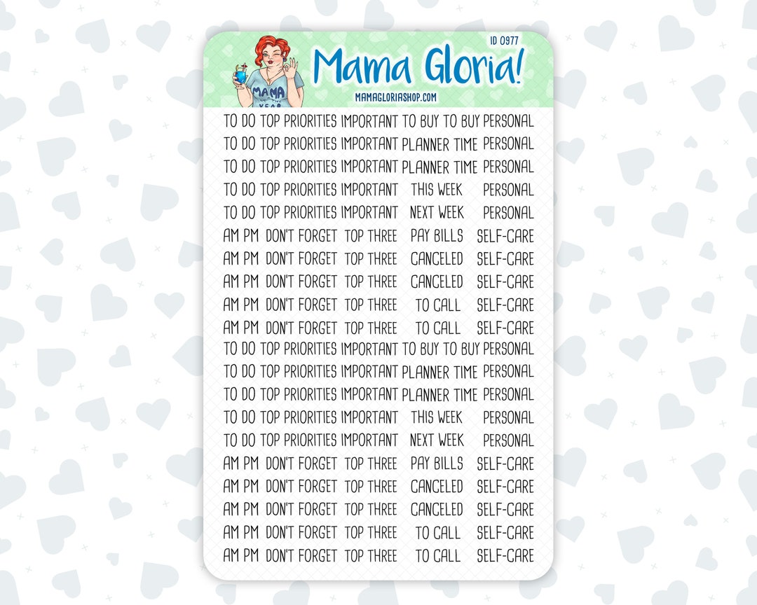 Mixed Script Sticker Pack Headers for Planners - Etsy