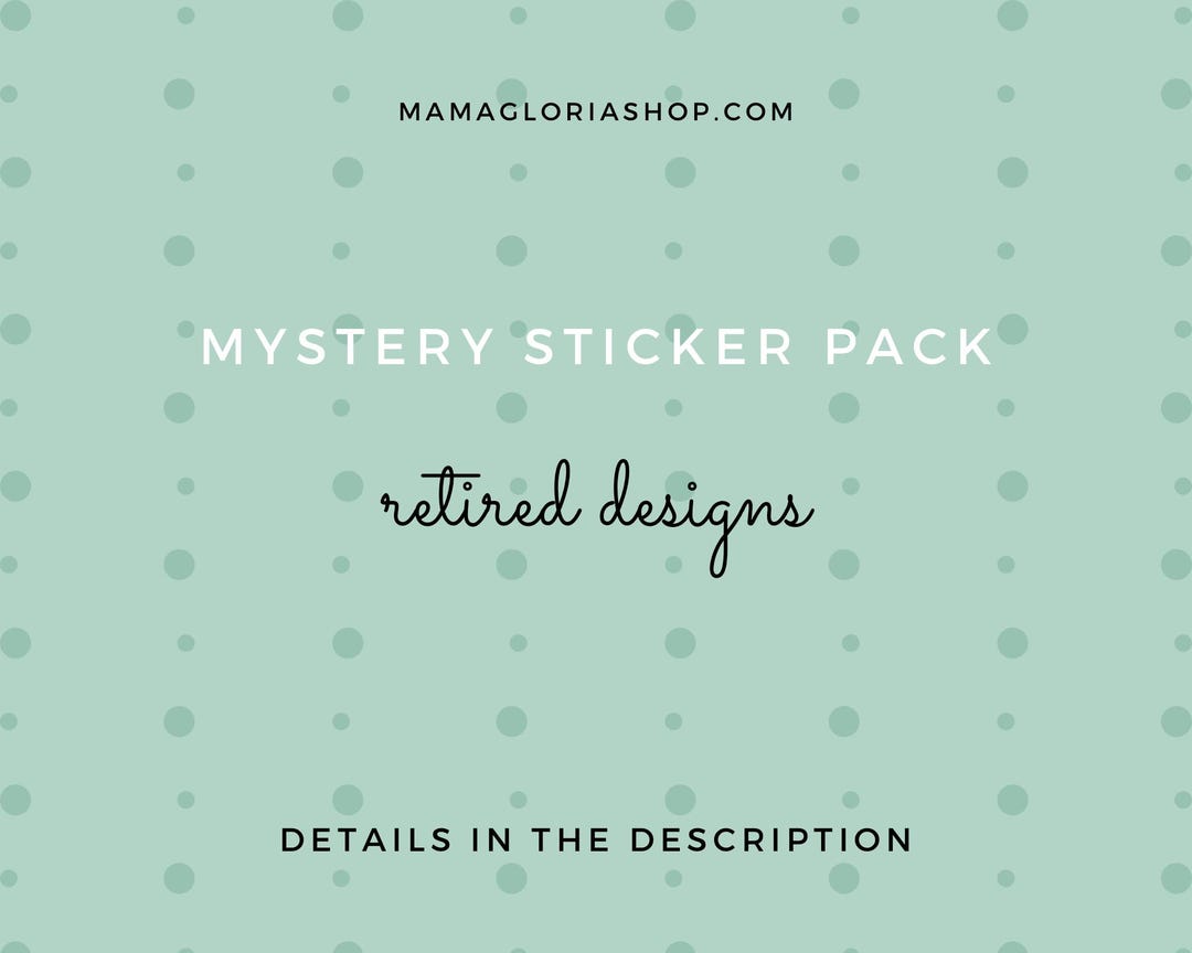Mystery Sticker Pack - Retired Designs - Discounted - Etsy