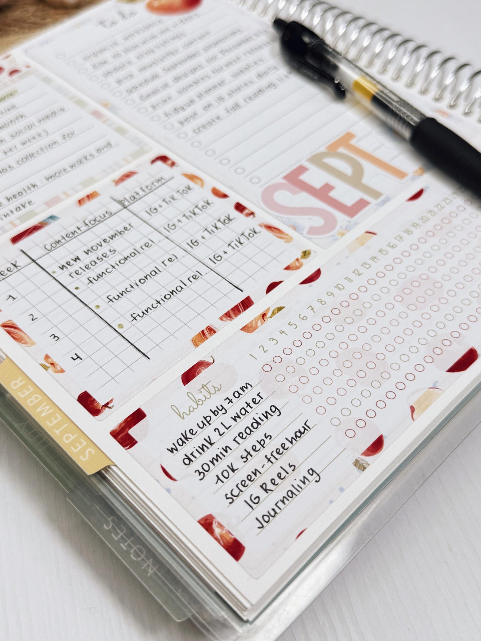 Kit 0252 - 7x9 - EC Notes Pages - Dashboard Kit | Productivity Page ...