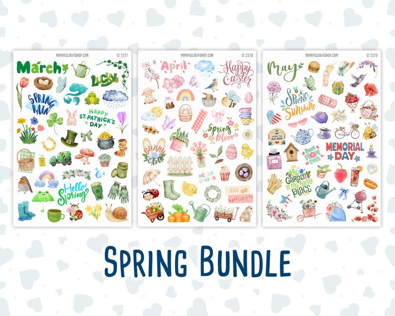 Holiday Planner Stickers Bundle | Monthly Seasonal Sticker Sheets for ...