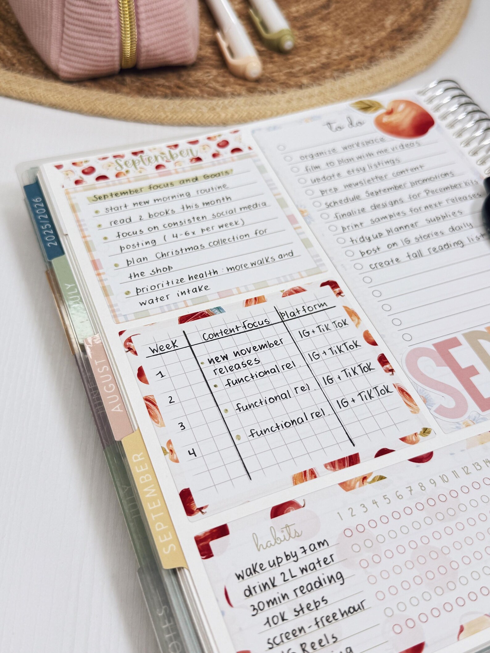 Kit 0252 - 7x9 - EC Notes Pages - Dashboard Kit | Productivity Page ...