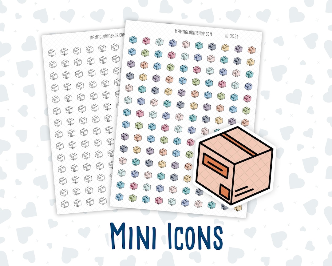 Package Box - Delivery Box - Package Arrival - Doodle Icon-sticker - Etsy