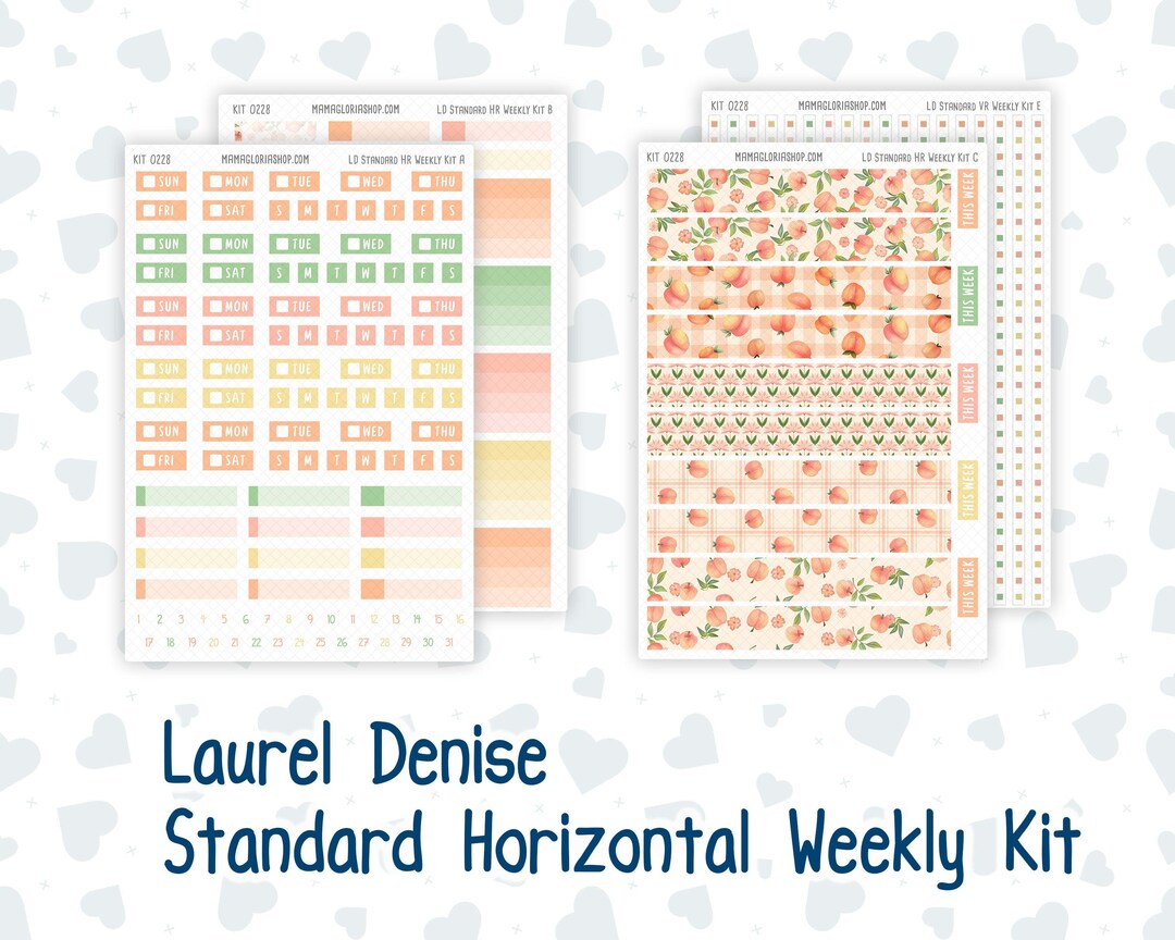Kit 0228 - Laurel Denise Large the Nancy Planner - Horizontal - Weekly ...