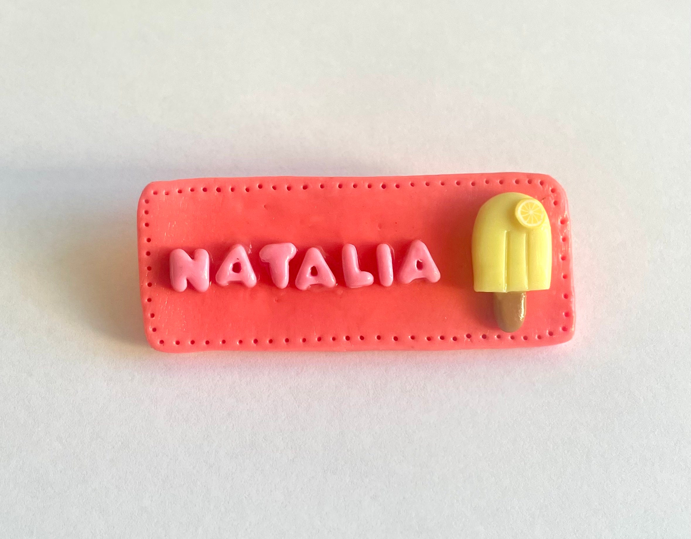 Custom Polymer Clay Name Badge: Handmade Nurse Badge - Etsy