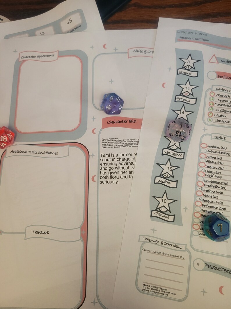 Pastel Character Sheet *DOWNLOADABLE* - Etsy