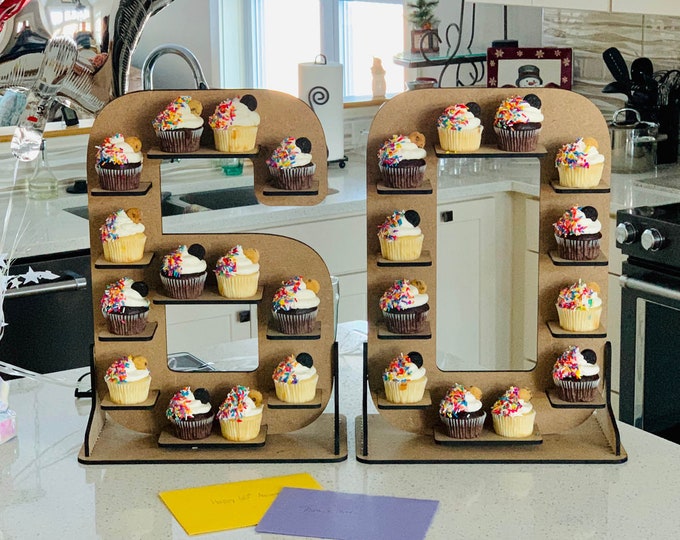 Cupcake Stand - Single Number - Etsy