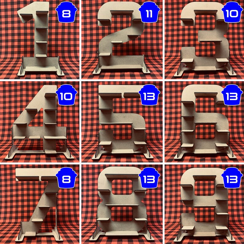 Cupcake Stand Single Number - Etsy
