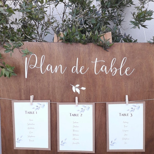 Plan de table - Etsy France