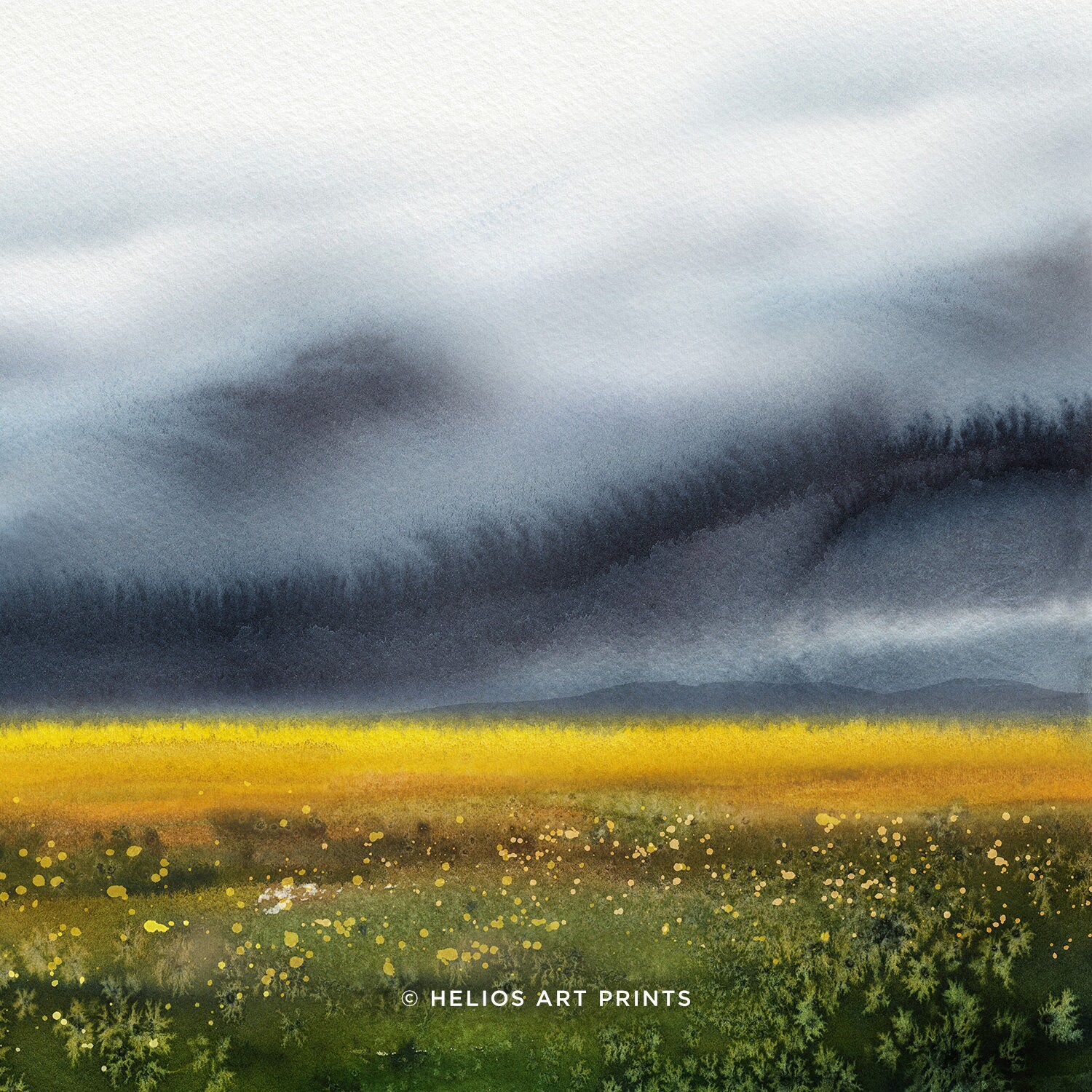 Panoramic Prairie Landscape Wall Art. Wild Flower Savannah - Etsy