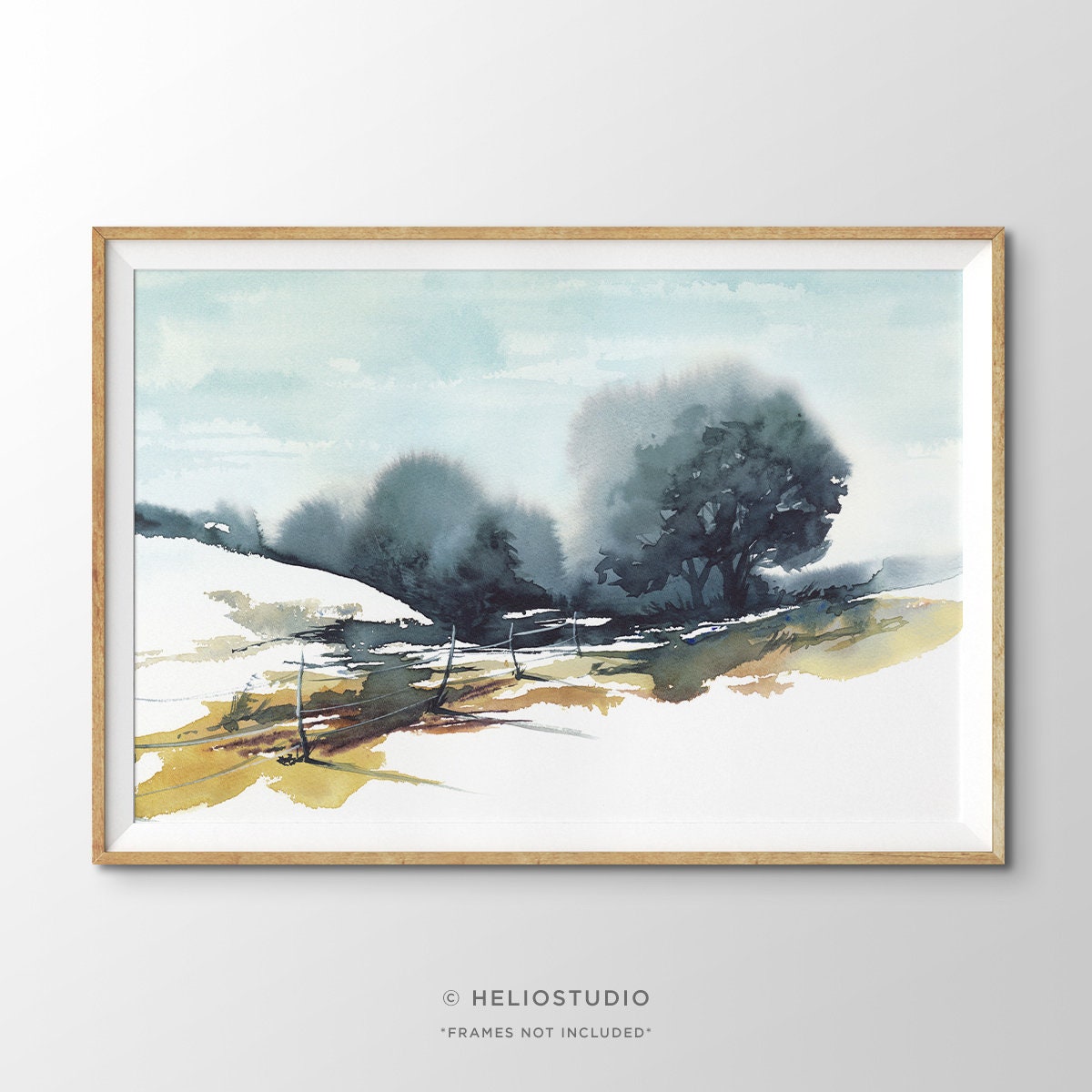Abstract Watercolor Landscape