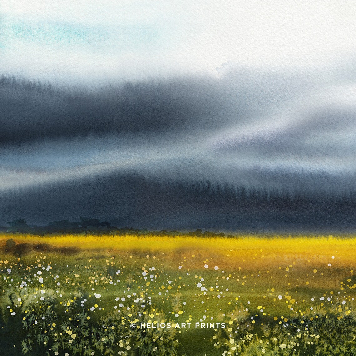 Panoramic Prairie Landscape Wall Art. Wild Flower Savannah - Etsy