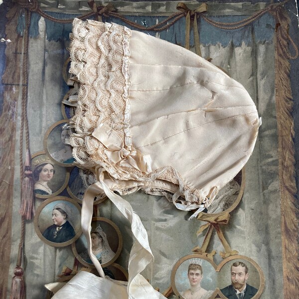 Antique Doll Dress and Bonnet - Etsy