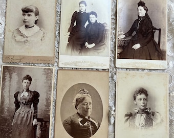 Victorian Large Photo Cabinet Card CDV Carte De Visite Photo Portraits ...