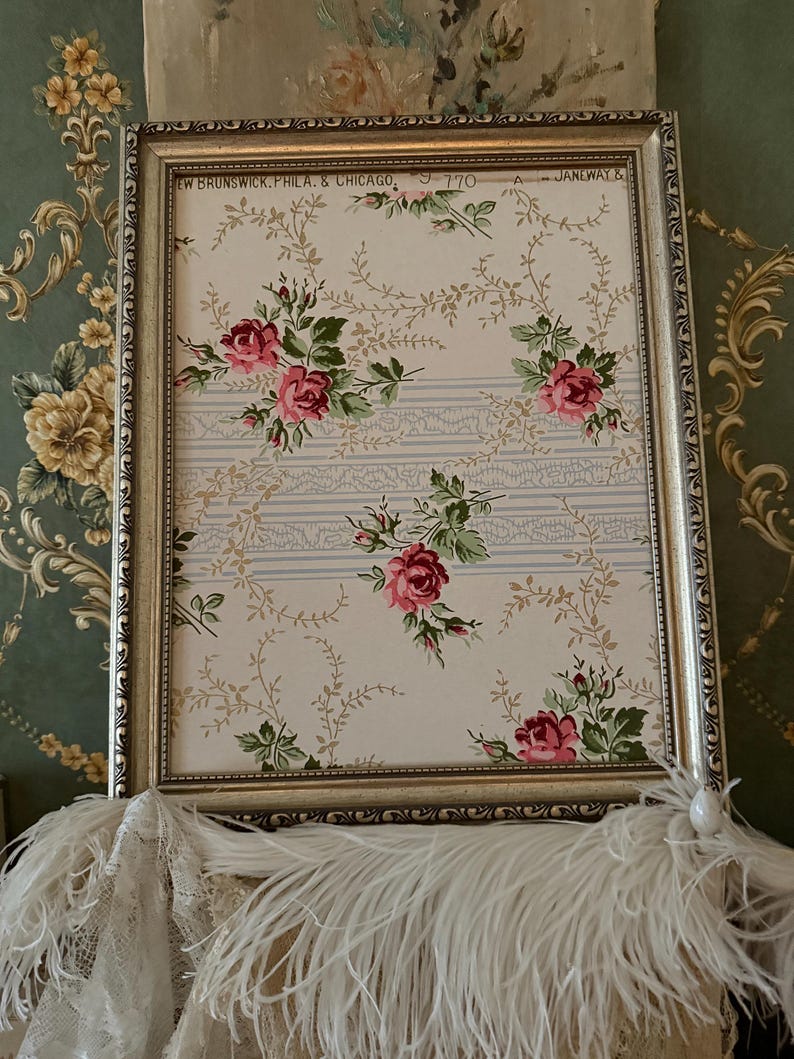 Rare Antique Janeway & Carpender Large Wallpaper Sample - Etsy