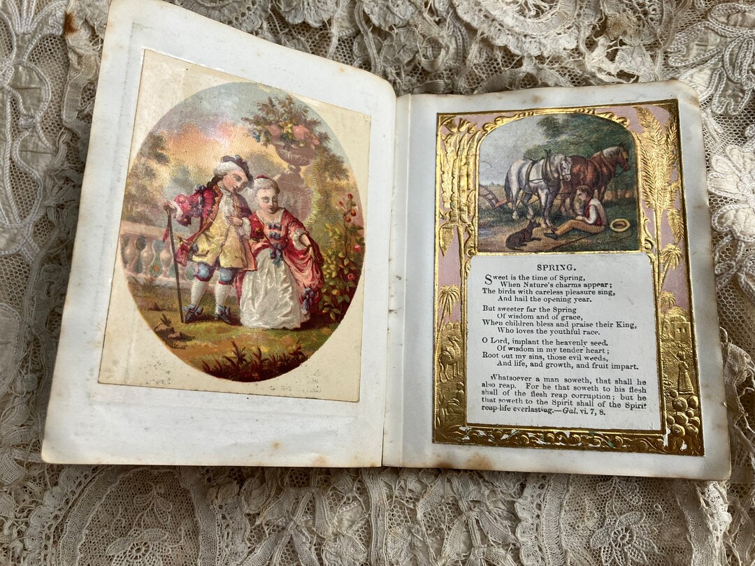 Beautiful Little Nineteenth Century Victorian Prayer Cards Album - Etsy