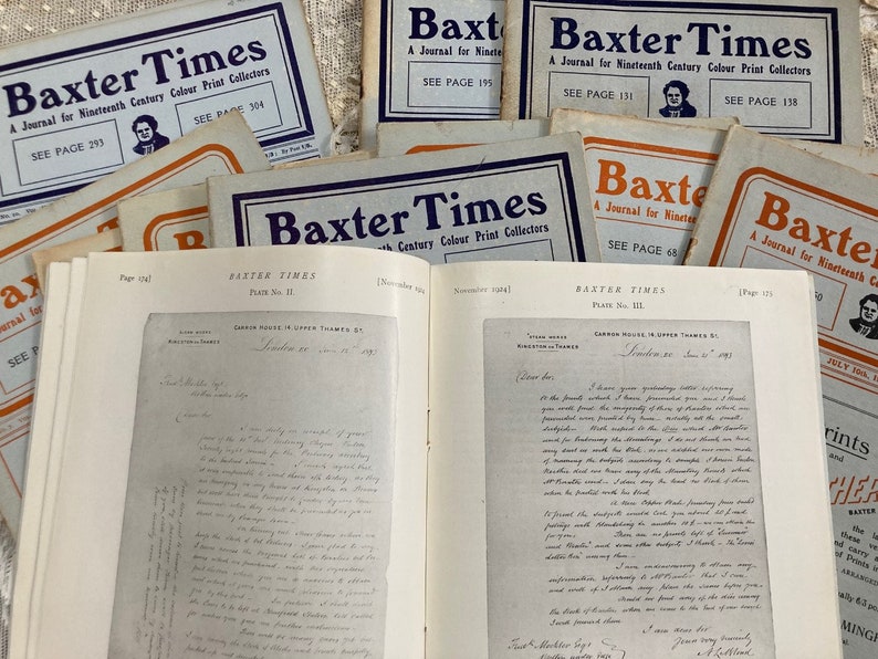 1920's Baxter Times Magazine, A Journal for Nineteenth Century Colour ...