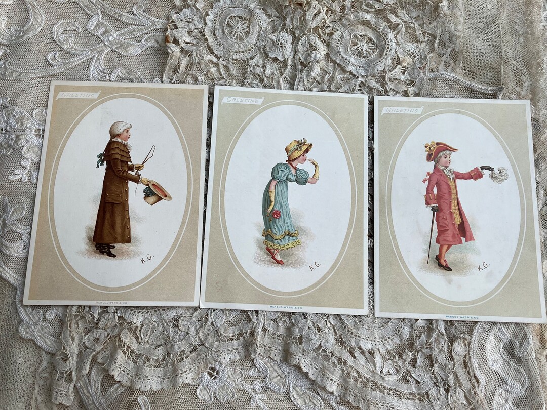 Beautiful 1880 Kate Greenaway ‘coachman Set’ Set of Three Large New ...