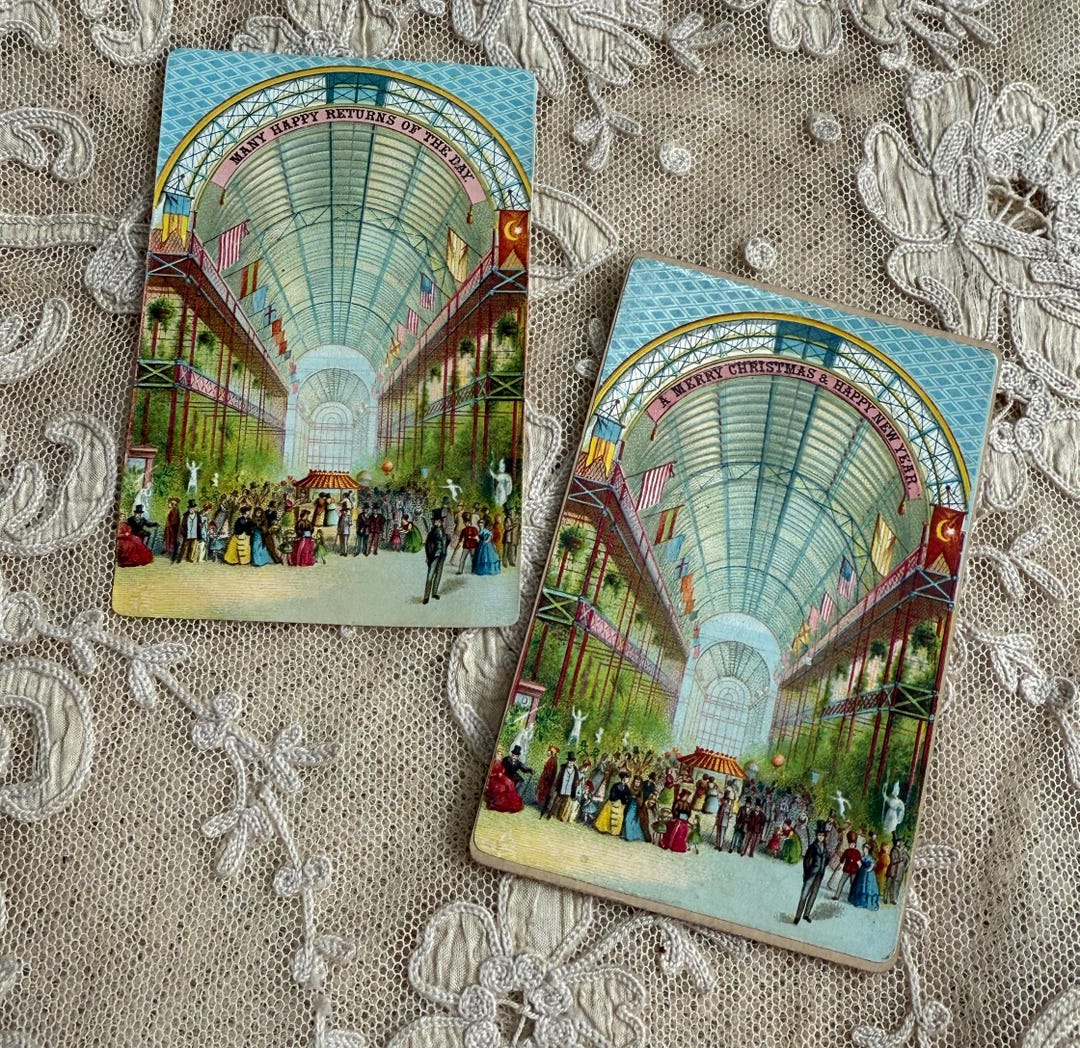 Two Rare Queen Victoria Opening the 1862 Great Exhibition at Crystal ...