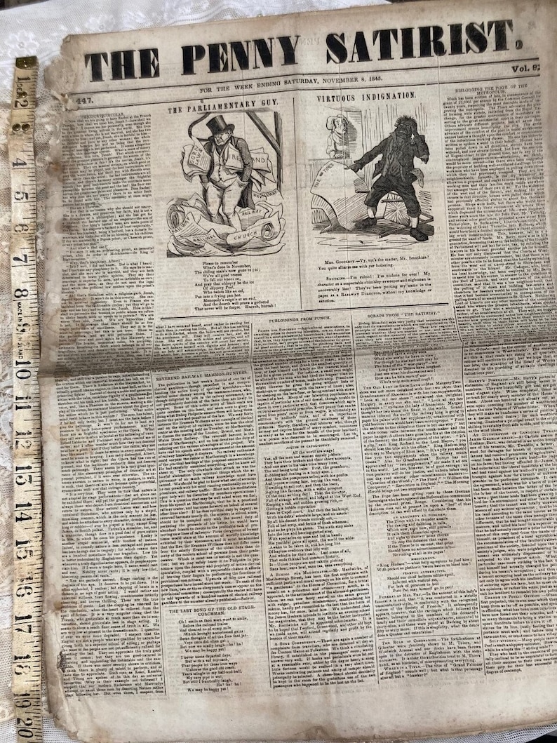 Extremely Rare Nineteenth Century Original Newspapers From | Etsy