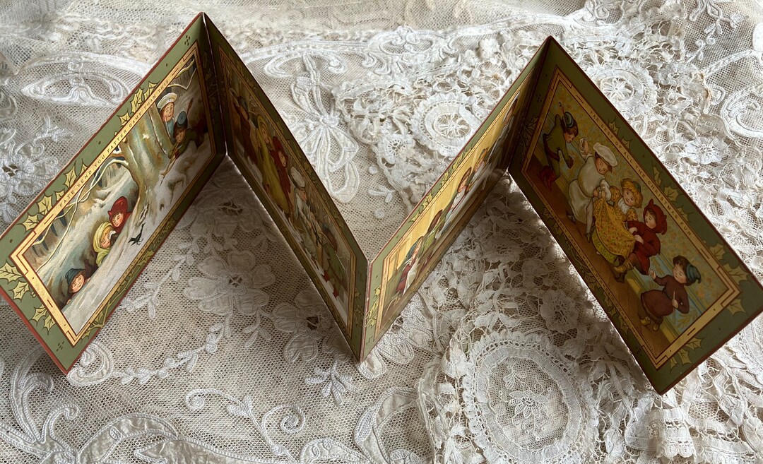 1881 Kate Greenaway ‘robin Hood and the Blackbird’ Set of Four Cards - Etsy