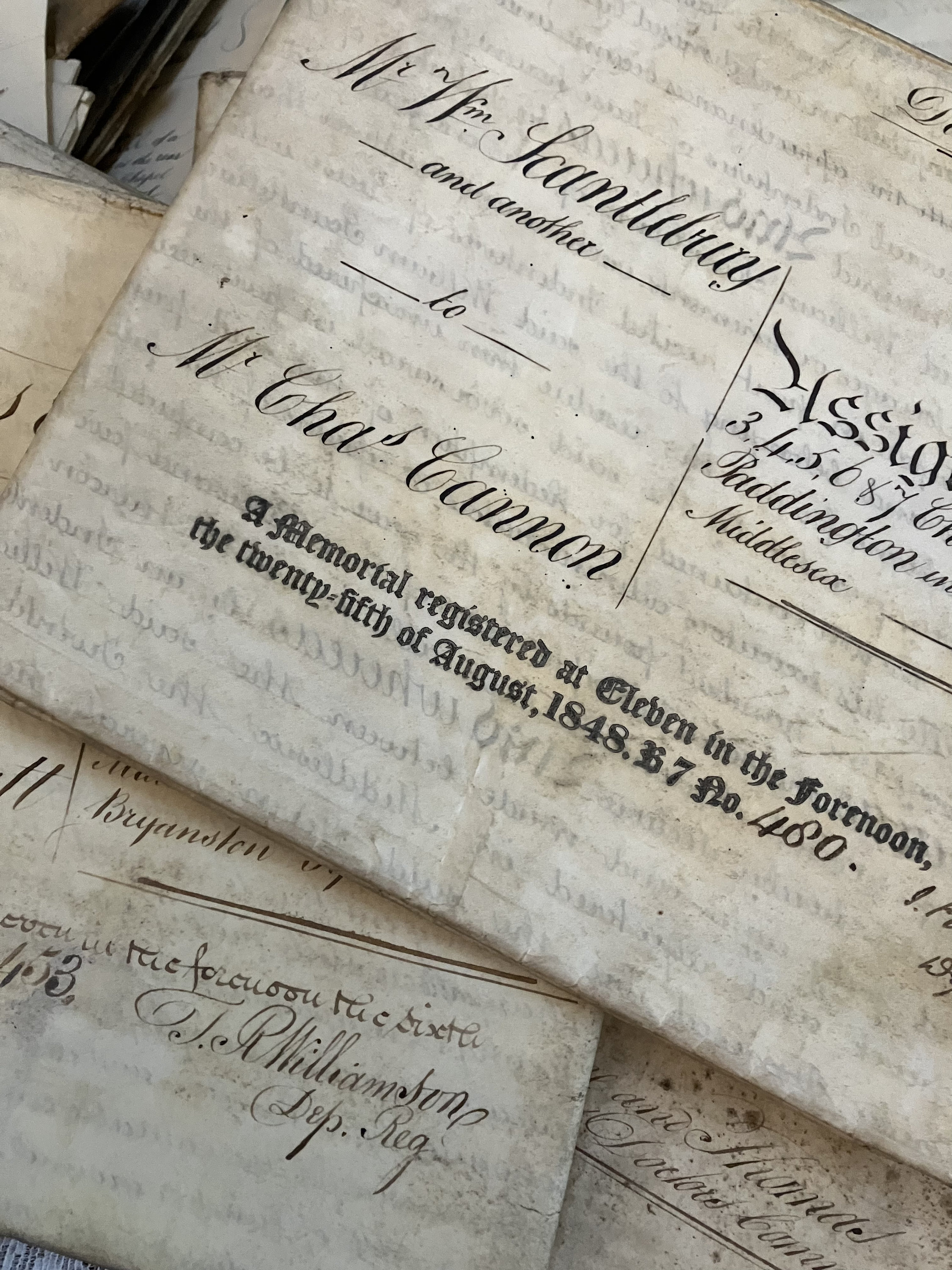 Five Very Large Sheets Antique Indenture Nineteenth Century - Etsy