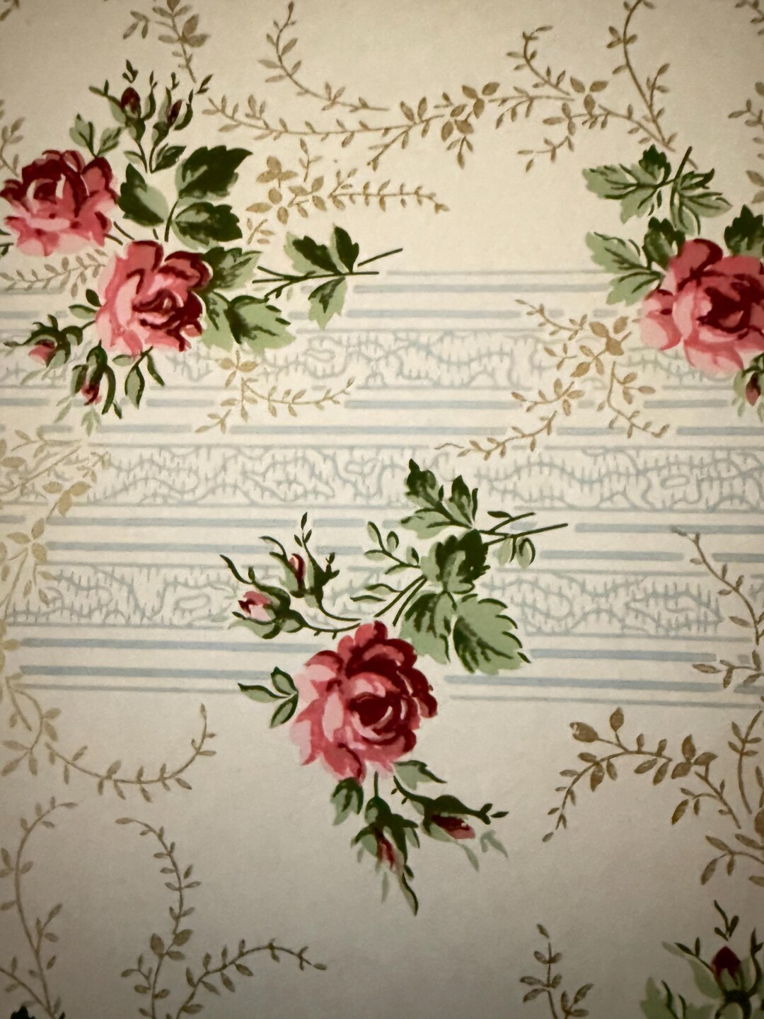 Rare Antique Janeway & Carpender Large Wallpaper Sample - Etsy