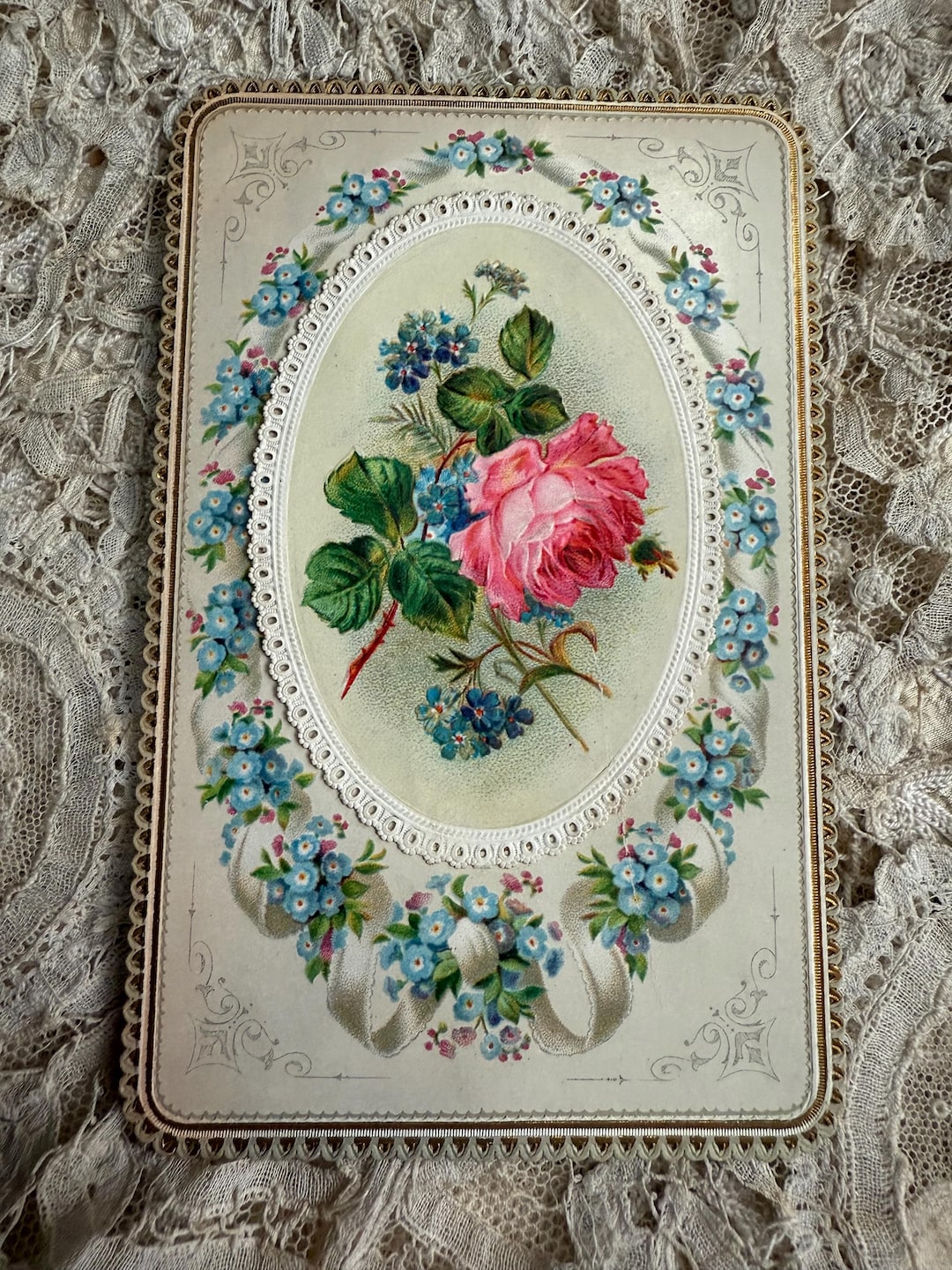 Beautiful Antique Birthday Card From 1879 - Etsy