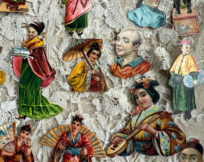 Victorian Oriental Chromo Die Cut Album Scraps, Nineteenth Century ...