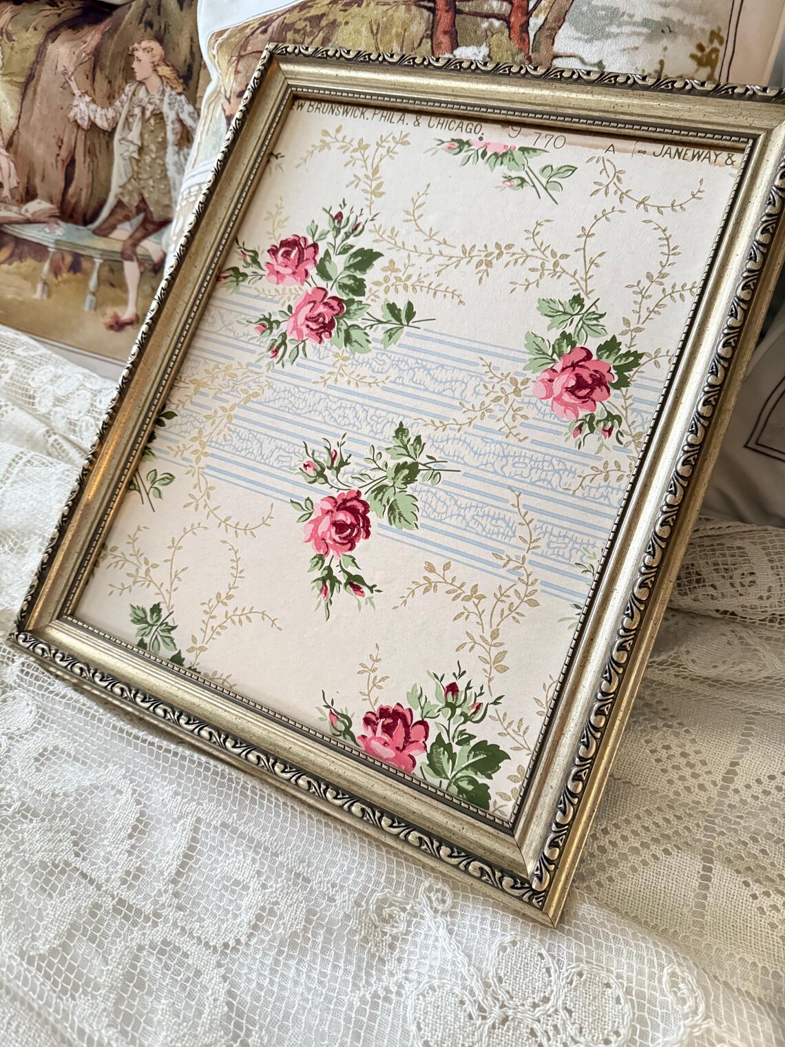 Rare Antique Janeway & Carpender Large Wallpaper Sample - Etsy