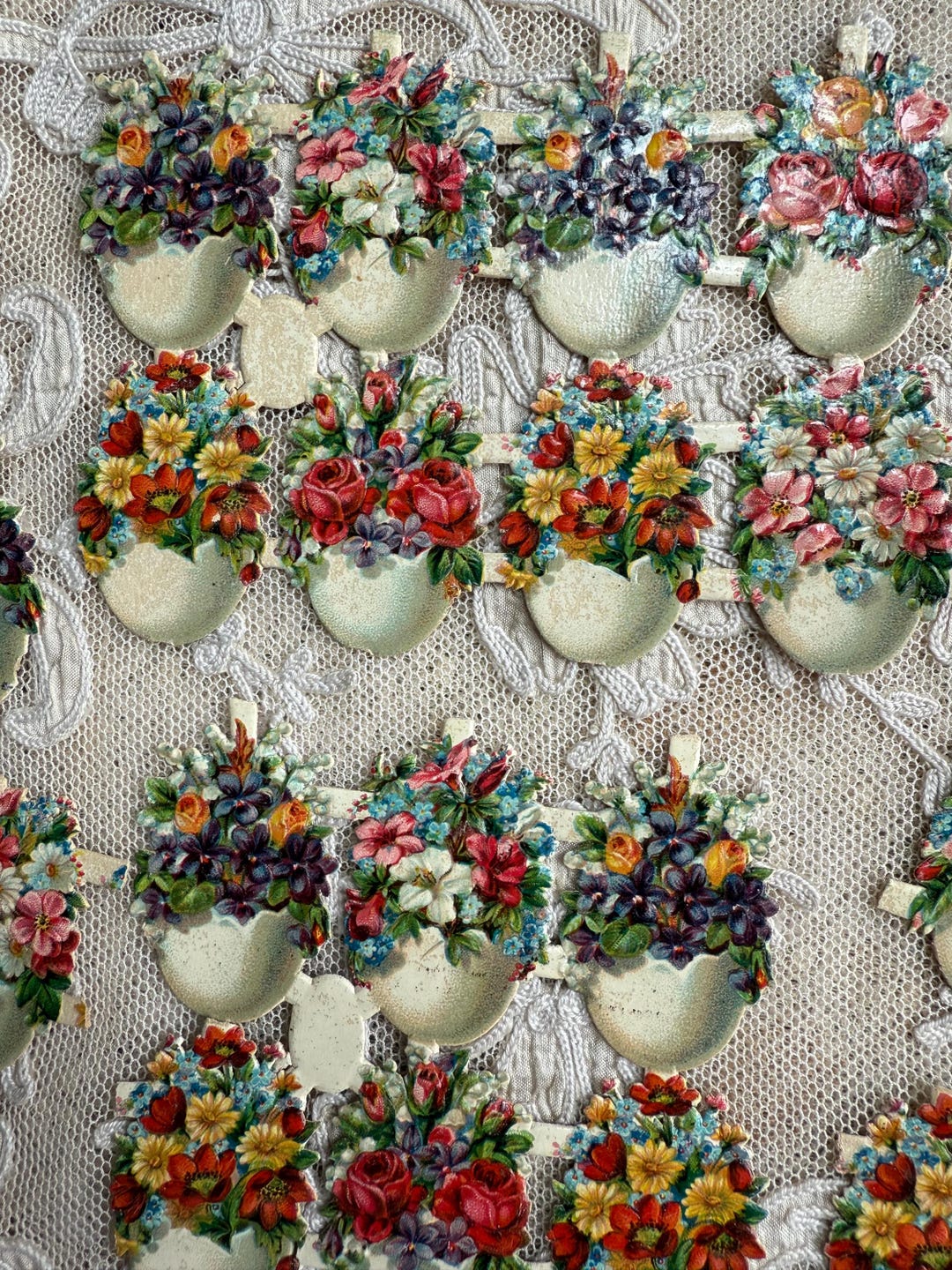 Beautiful Rare Collection of Antique German Chromo Embossed Easter Eggs ...